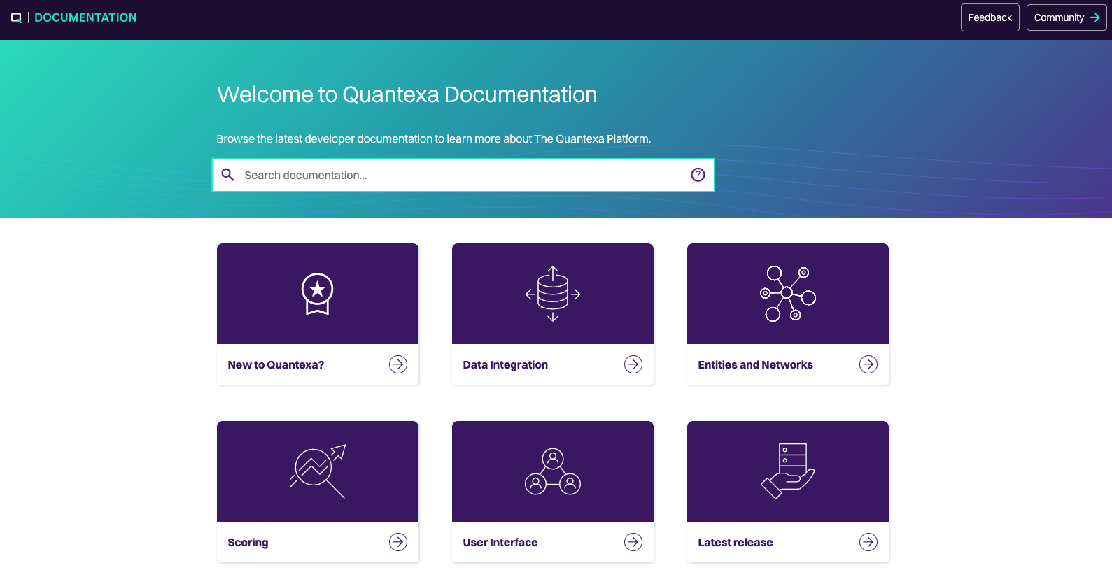 Help us improve the Quantexa Documentation site 📢 | User Research Panel 📝 | Quantexa Community